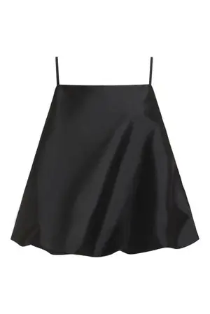 CONTESSA MILLS Todd Adjustable Strap Bubble Camisole Top - Black