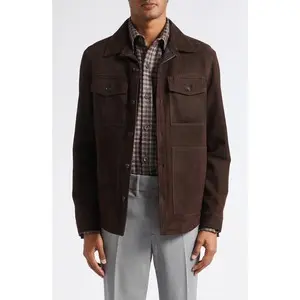 Isaia Suede Overshirt