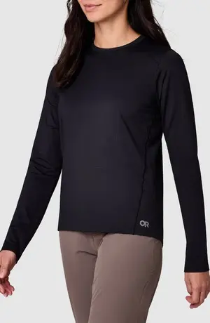 OUTDOOR RESEARCH Vigor Lt Crew Performance Sweatshirt - Black