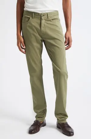 Isaia Chiaja Cotton And Cashmere Blend Pants