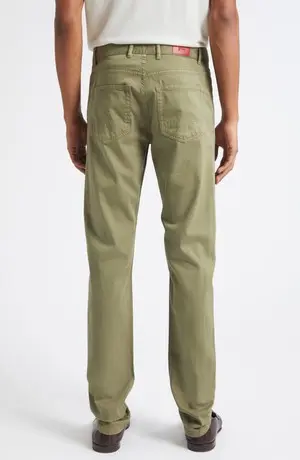 Isaia Chiaja Cotton And Cashmere Blend Pants
