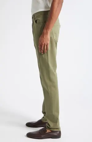 Isaia Chiaja Cotton And Cashmere Blend Pants