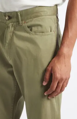 Isaia Chiaja Cotton And Cashmere Blend Pants
