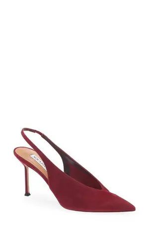AQUAZZURA Voltaire Slingback Pump - Beetroot
