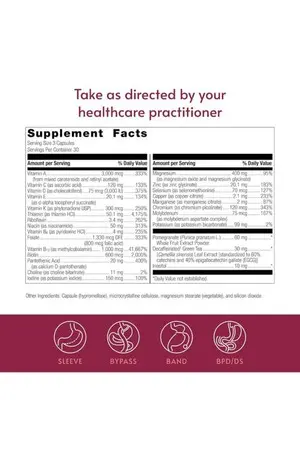 BARIATRIC ADVANTAGE Ultra High Potency Daily Multivitamin Capsules 90 Capsules