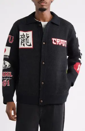 CRIMINAL DAMAGE Street Fighter Ii Ryu Cardigan