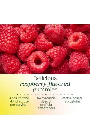 MEGAFOOD Creatine Monohydrate Gummies, Raspberry