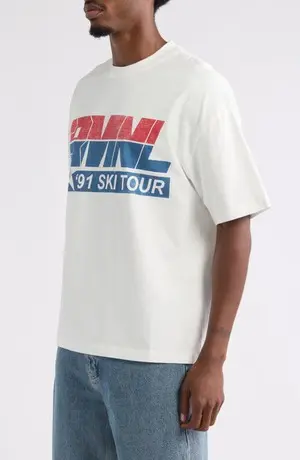 CRIMINAL DAMAGE Ski Tour Graphic T-shirt