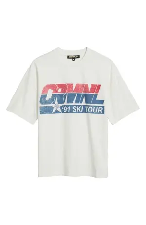 CRIMINAL DAMAGE Ski Tour Graphic T-shirt
