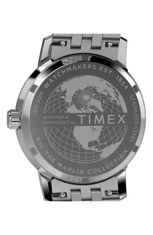 Timex® Marlin Gmt Stainless Steel Bracelet Watch