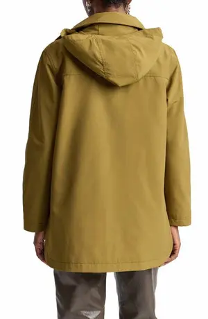 Avec Les Filles Funnel Neck Hood Rain Jacket