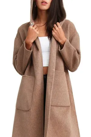 BELLE & BLOOM Walk This Way Wool Blend Oversized C