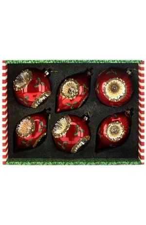 MARK ROBERTS Holly Gold Sparkle Ornament