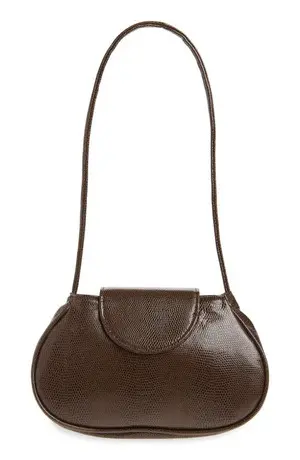FOR THE AGES Ineva Faux Leather Lizard Embossed Baguette Bag