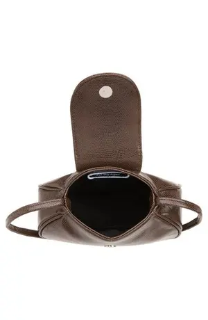 FOR THE AGES Ineva Faux Leather Lizard Embossed Baguette Bag