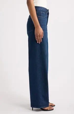 Good American Vintage Wide Leg High Waist Jeans - Indigo1329