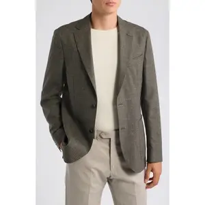 BOSS Hanry Wool & Linen Sport Coat - Medium Green