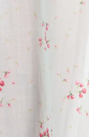 ETAM Floral Chemise With Scalloped Trim And Bow Detail