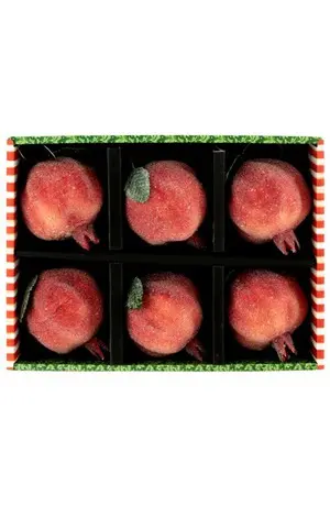 MARK ROBERTS Frosted Pomegranate Ornament