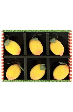 MARK ROBERTS Frosted Lemon Ornament