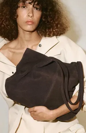 Mango Suede Shoulder Bag