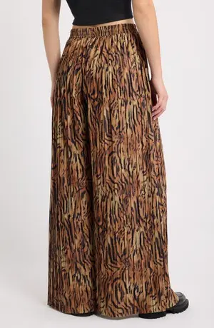 DRESSED IN LALA Pleated Wide Leg Pants
