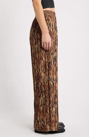 DRESSED IN LALA Pleated Wide Leg Pants