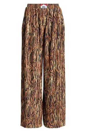 DRESSED IN LALA Pleated Wide Leg Pants