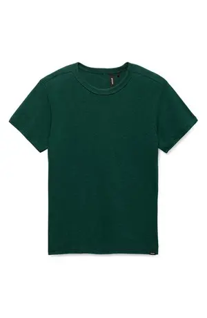 Prana Cozy Up Crewneck T-shirt - Root Green