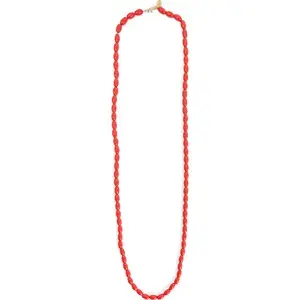 Clare V. Enamel Barrel Chain Necklace