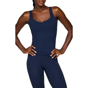 Spanx Strappy V-neck Tank Top - Timeless Navy
