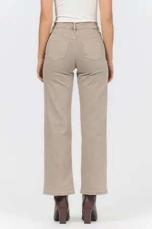 DEAR JOHN Holly High Waist Straight Denim Jeans