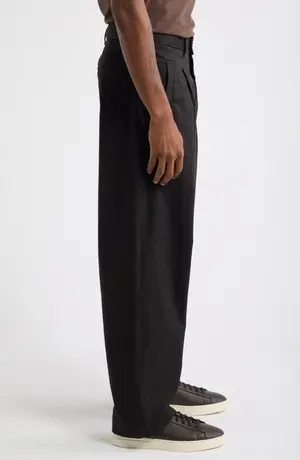 BOSS Pleated Wide Leg Trousers