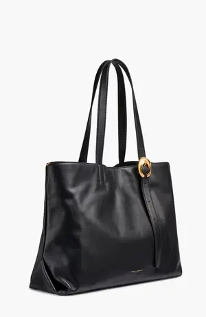 Donna Karan New York Brocade Tote Bag - Black/gold