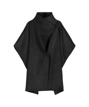 Echo Collar Ruana - Black