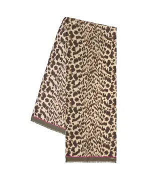 Echo Leopard Silk Scarf