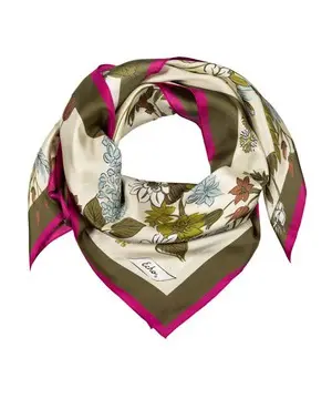 Echo Vase Silk Square - Olive
