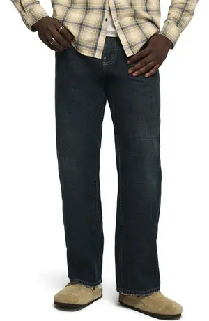 Lucky Brand 181 Relaxed Selvedge Straight Leg Jeans - Ironhide