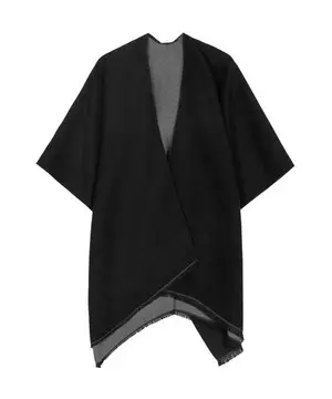 Echo Double-face Ruana - Black