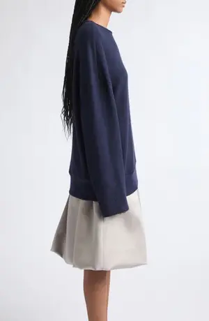 LII Cutout Back Crewneck Sweater