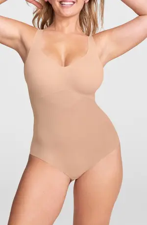 HONEYLOVE Liftwear Tank Bodysuit - Sand