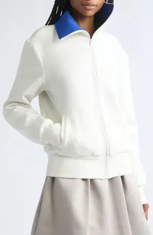 LII Reversible High Neck Jersey Jacket