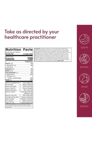 BARIATRIC ADVANTAGE High Protein Whey Isolate Meal Replacement Drink Mix 28 Servings