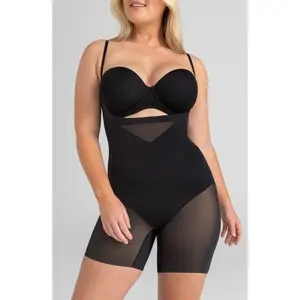 HONEYLOVE Open Bust Mid Thigh Shaper Bodysuit - Runway