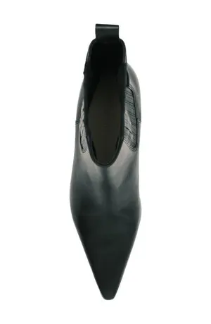 Cinq À Sept Parker Leather Curved Wedge Chelsea Boot