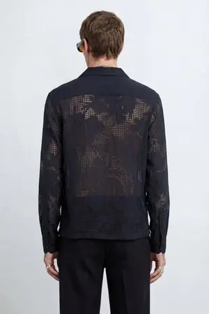 TWISTED TAILOR Ethan Floral Burnout Revere Shirt