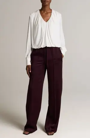 Vince V-neck Bubble Top