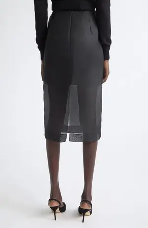 Carolina Herrera Silk Knee Length Skirt