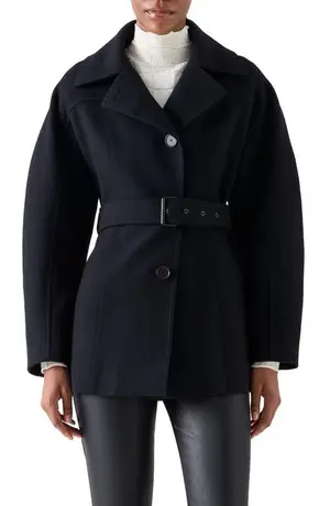 Akris Wool Blend Jacket With Barrel Sleeves