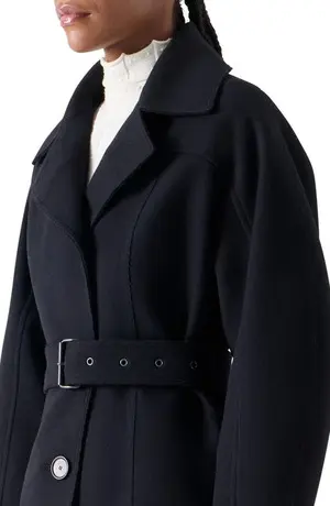 Akris Wool Blend Jacket With Barrel Sleeves